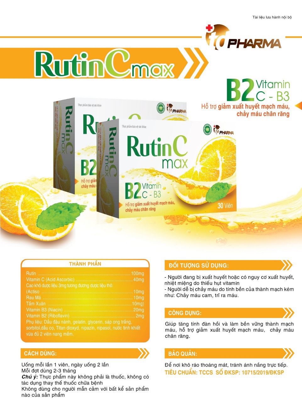 Thuốc Rutin C Max - Bổ sung vitamin C cho cơ thể